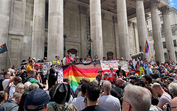 Gay Liberation Front retrace original Pride march route on 50th anniversary