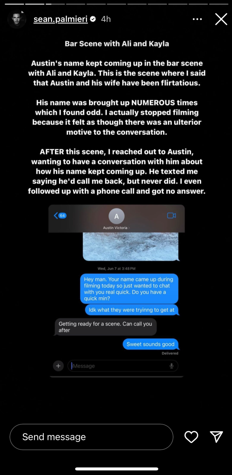 Selling the OC's Sean breaks silence on threesome drama with text ...