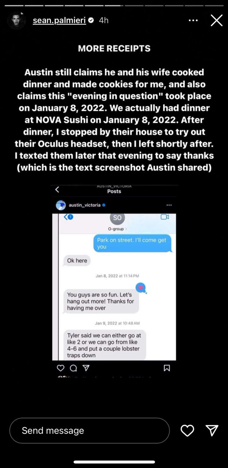 Selling the OC's Sean breaks silence on threesome drama with text ...